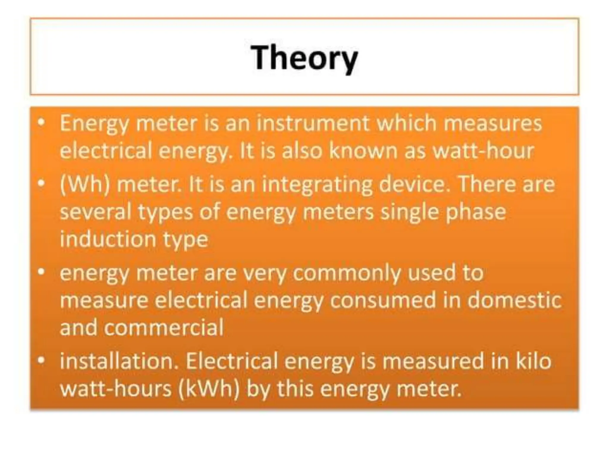 Basic electronics electrical and engineering Energy Meter.pptx