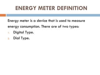 Energy meter presentation | PDF