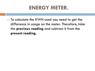 Energy meter presentation | PDF