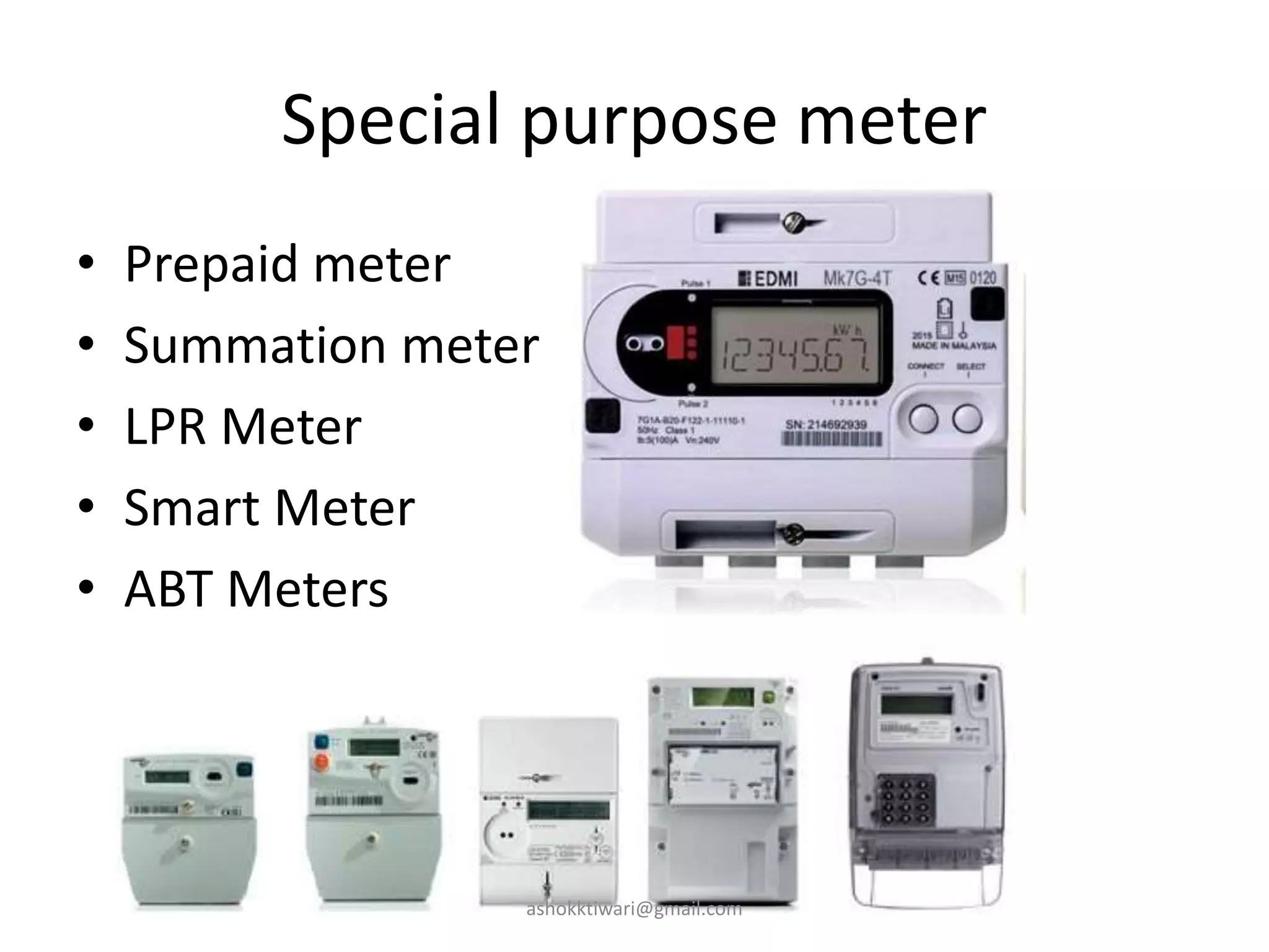 Energy Meters | PPTX