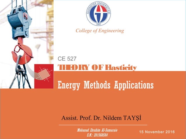 Energy method | PPT | Physics | Science