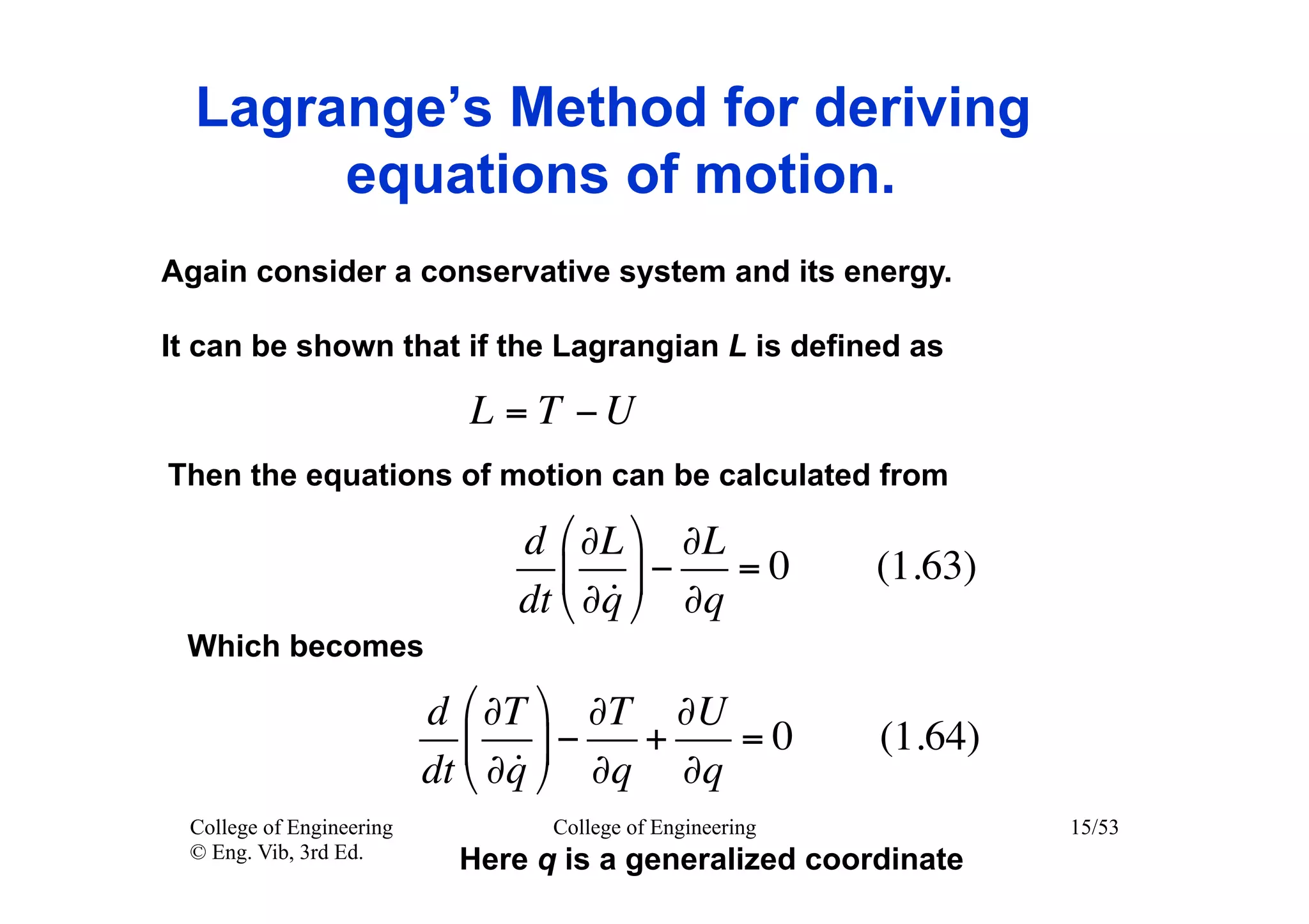 Energy methods for damped systems | PDF | Physics | Science