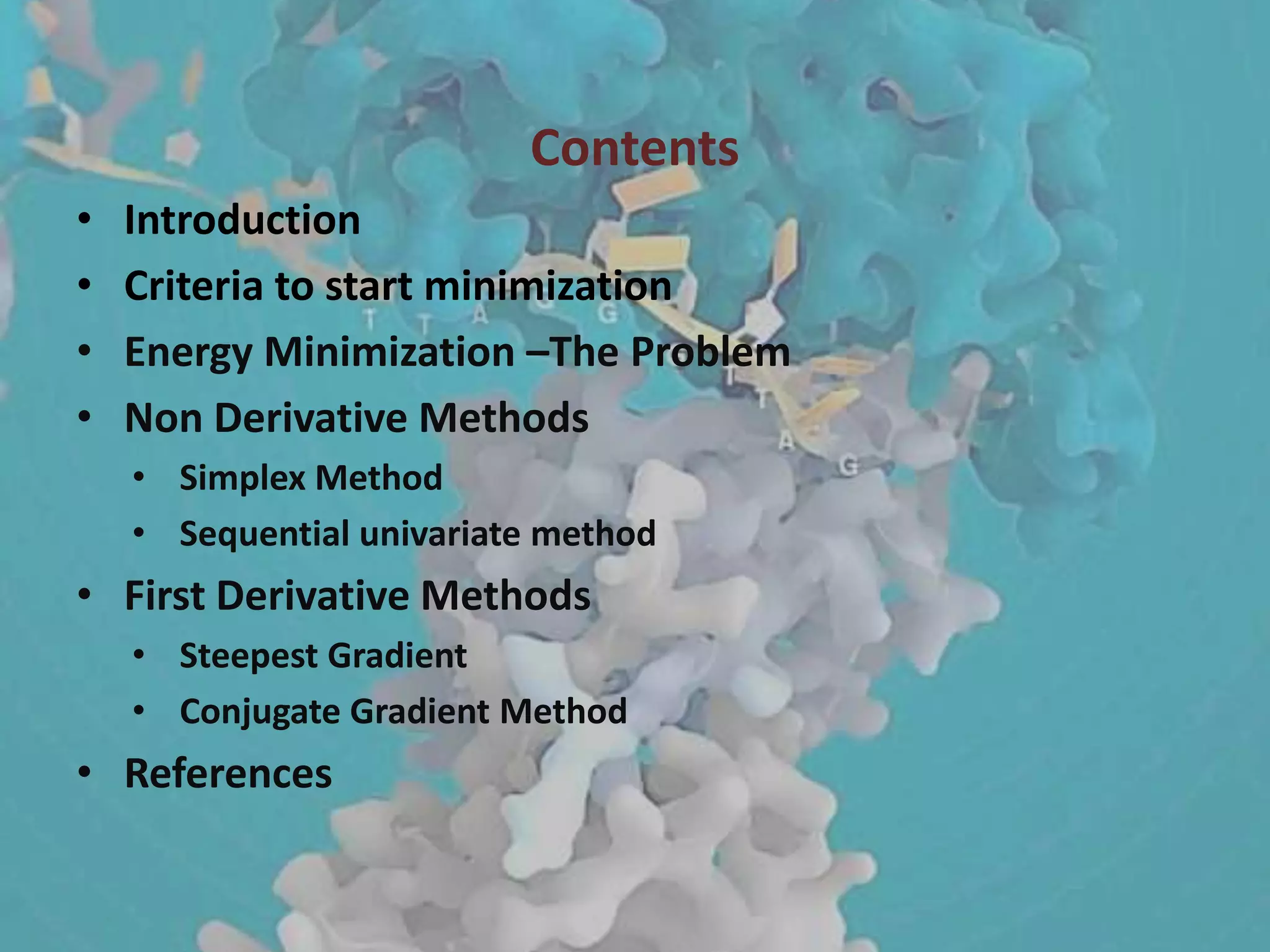 Energy minimization | PPTX