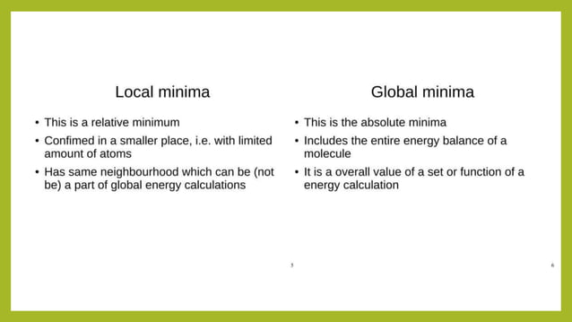 ENERGY MINIMIZATION METHODS.pptx | Chemistry | Science