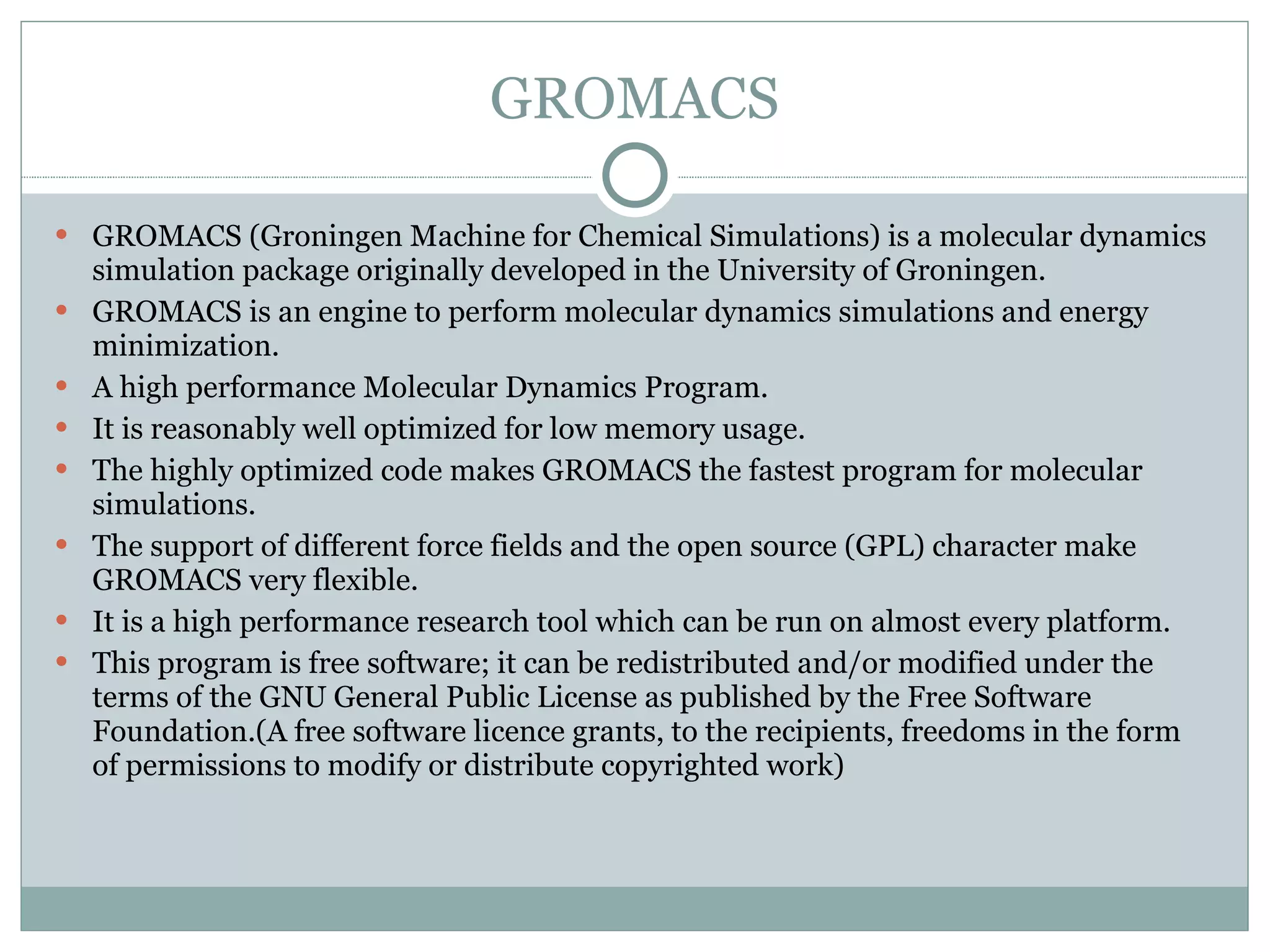 Energy Minimization Using Gromacs | PPT