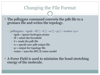 Energy Minimization Using Gromacs | PPT