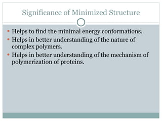 Energy Minimization Using Gromacs | PPT