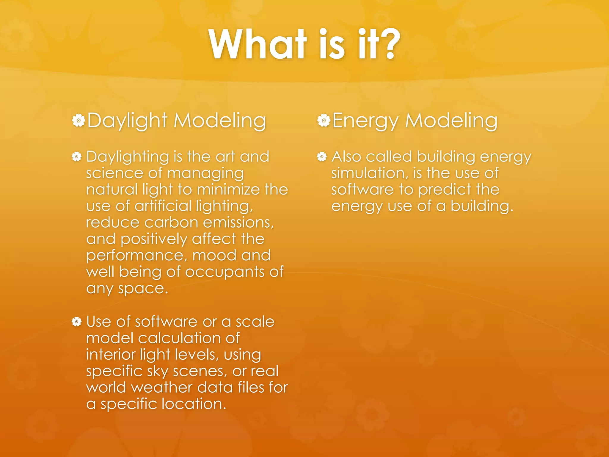 Energy modeling ppt | PPTX