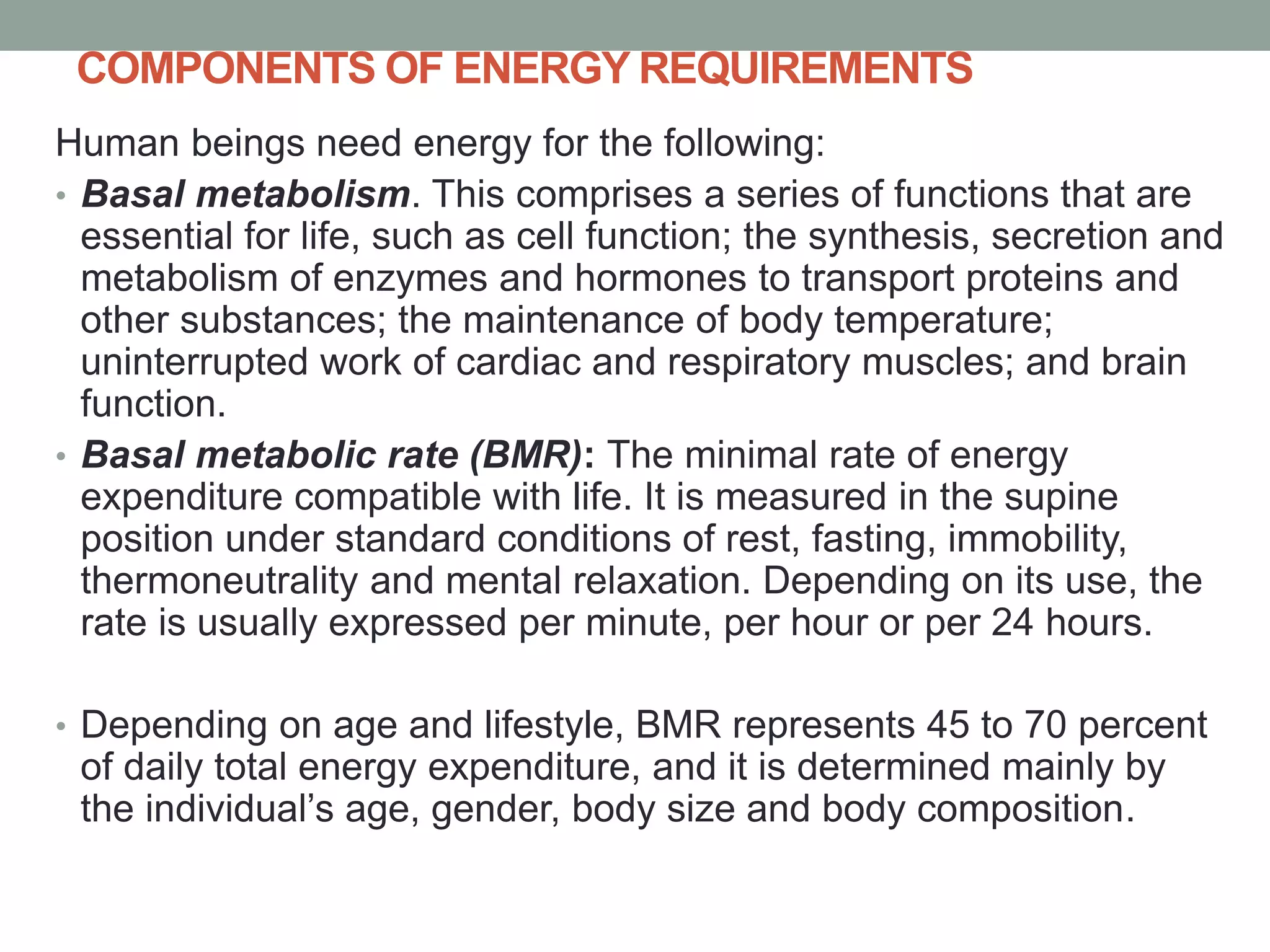 Nutritional facts of Energy | PPTX