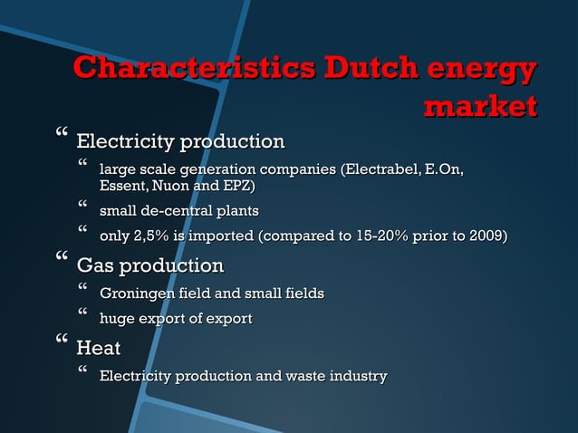 Energy opportunities in the netherlands | PPT