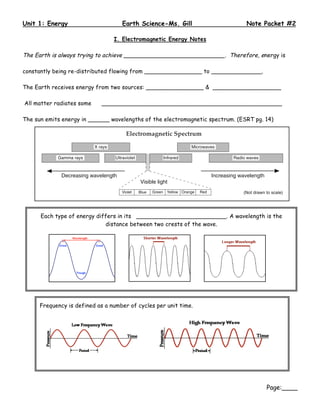 Unit 1: Energy Outline Science 8 | PDF