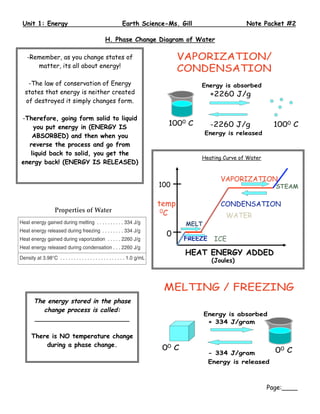 Unit 1: Energy Outline Science 8 | PDF