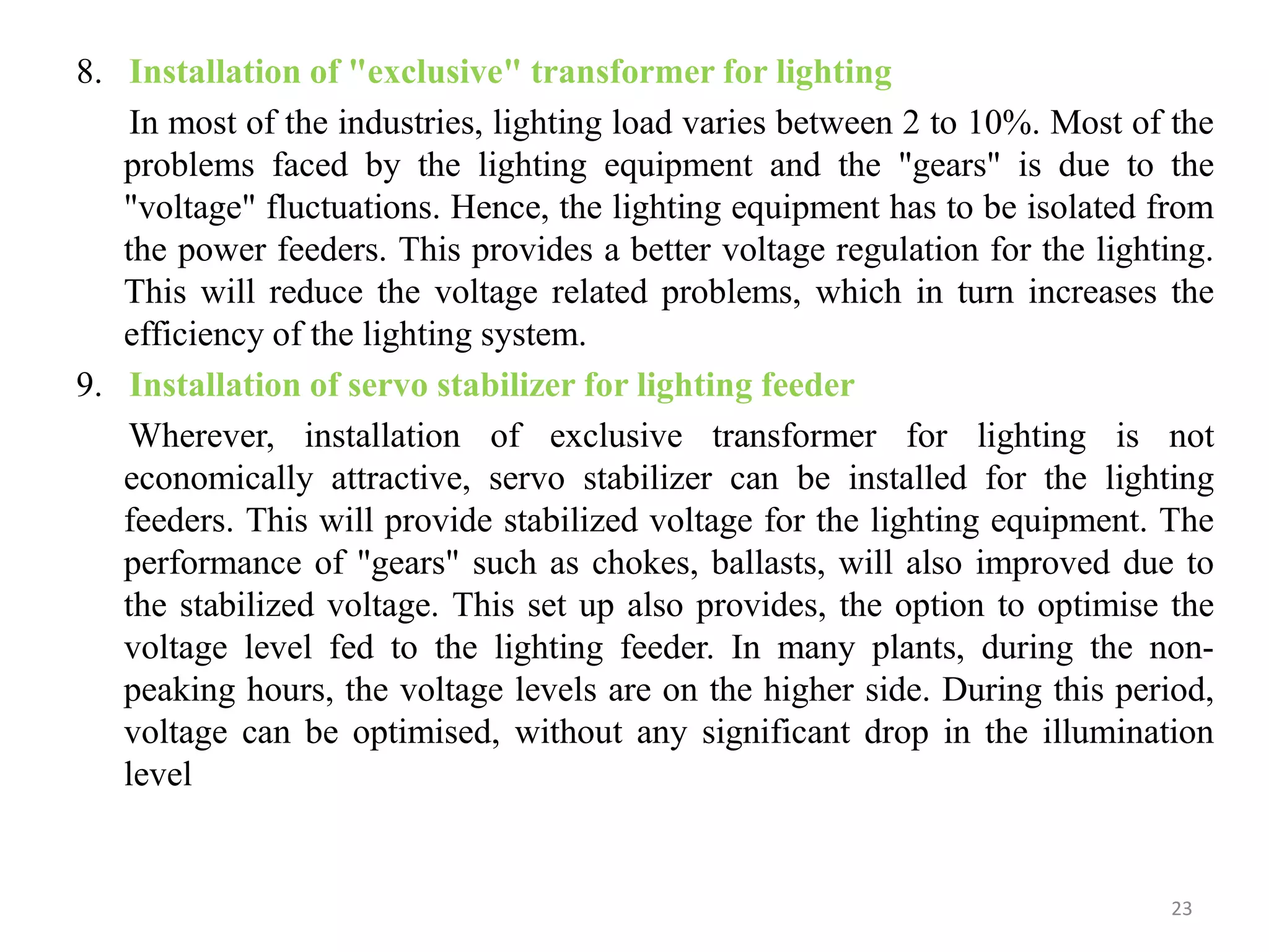 Energy performance assessment of lighting systems | PPTX