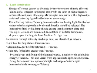 Energy performance assessment of lighting systems | PPTX