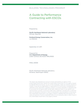 Energy performance contracting guide | PDF