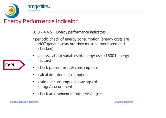 Energy Performance Indicators En Pi | PPT