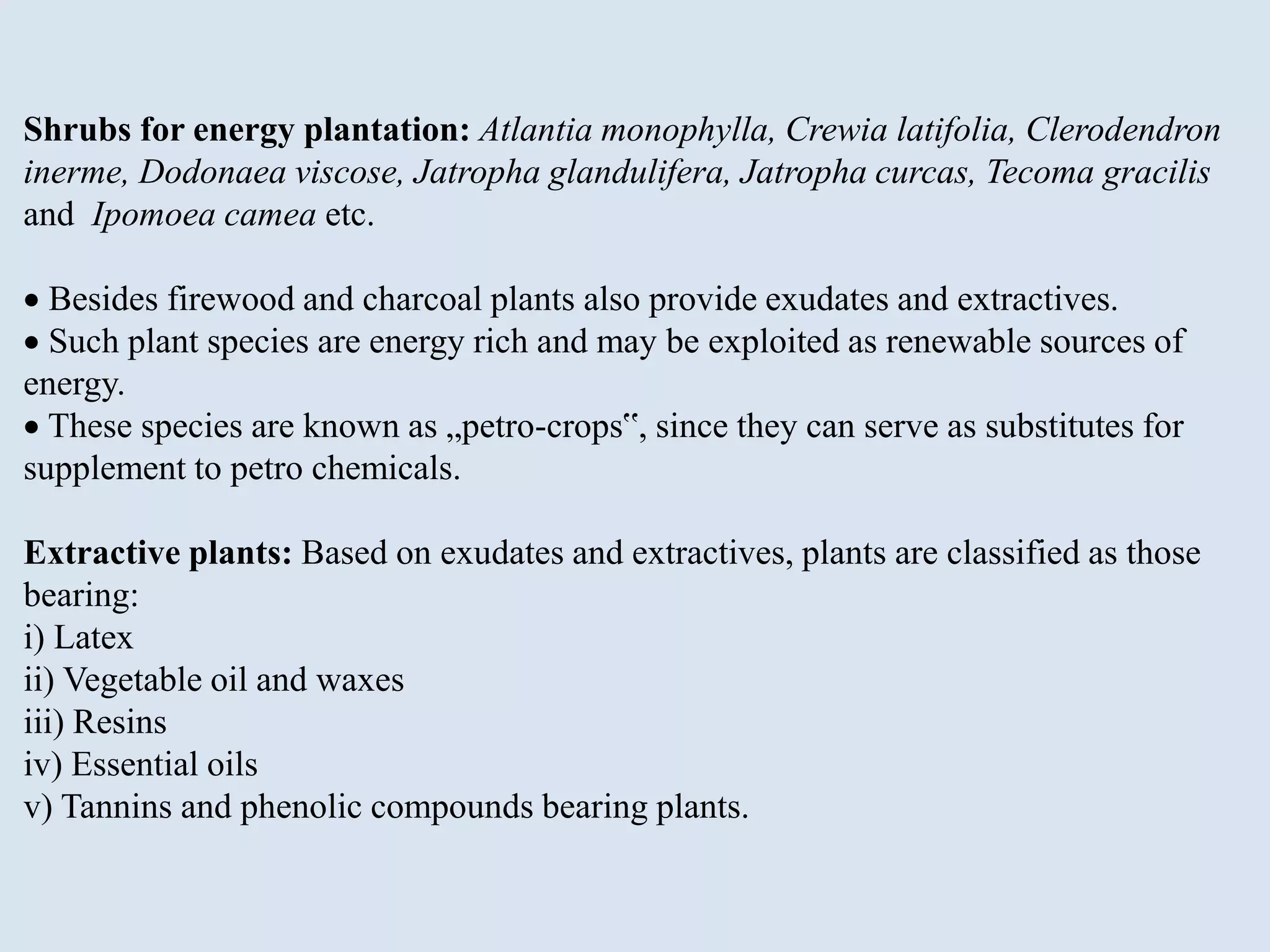 Energy plantation | PPTX