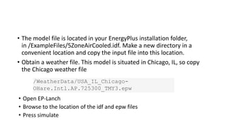 energyplus boiler simulation for energy system analysis | PPTX