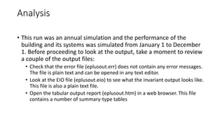 energyplus boiler simulation for energy system analysis | PPTX