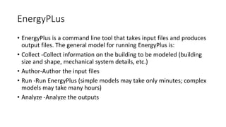 energyplus boiler simulation for energy system analysis | PPTX