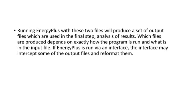 energyplus boiler simulation for energy system analysis | PPTX | Weather | Science
