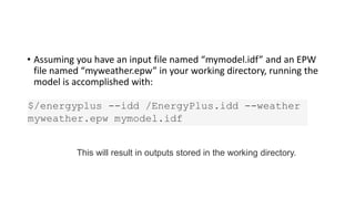 energyplus boiler simulation for energy system analysis | PPTX