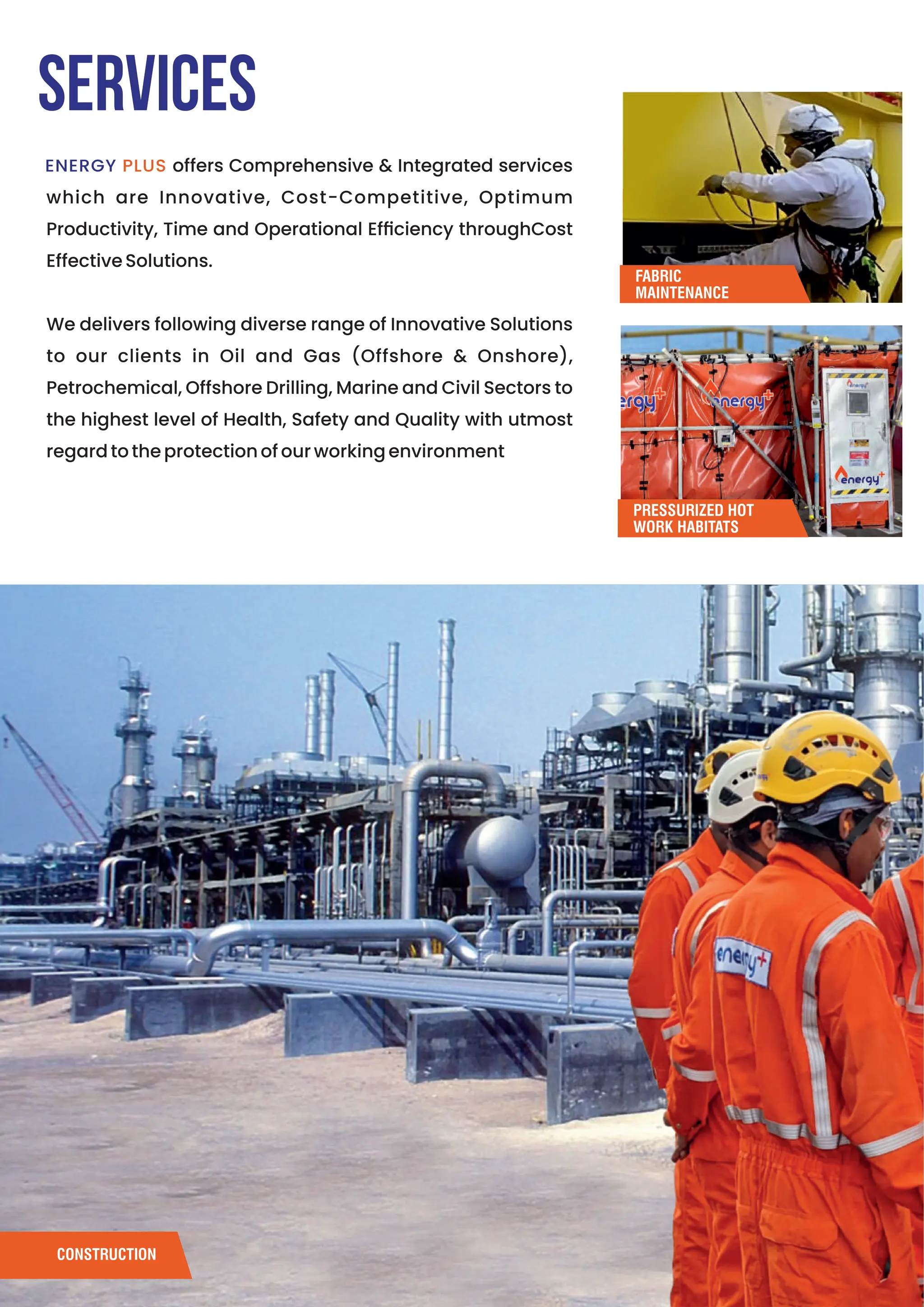 Technical Services | Rope Access | Pressurized Habitats & Hot Work ...