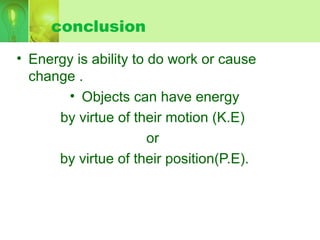 Energy power point | PPT