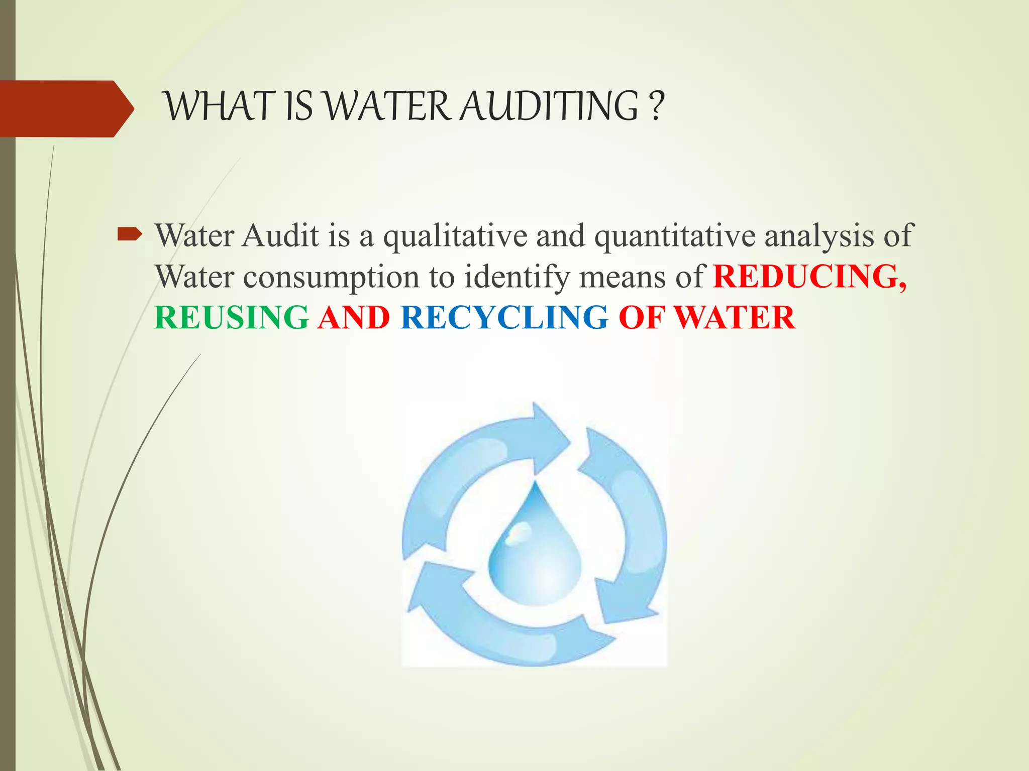 WATER AUDIT | PPTX