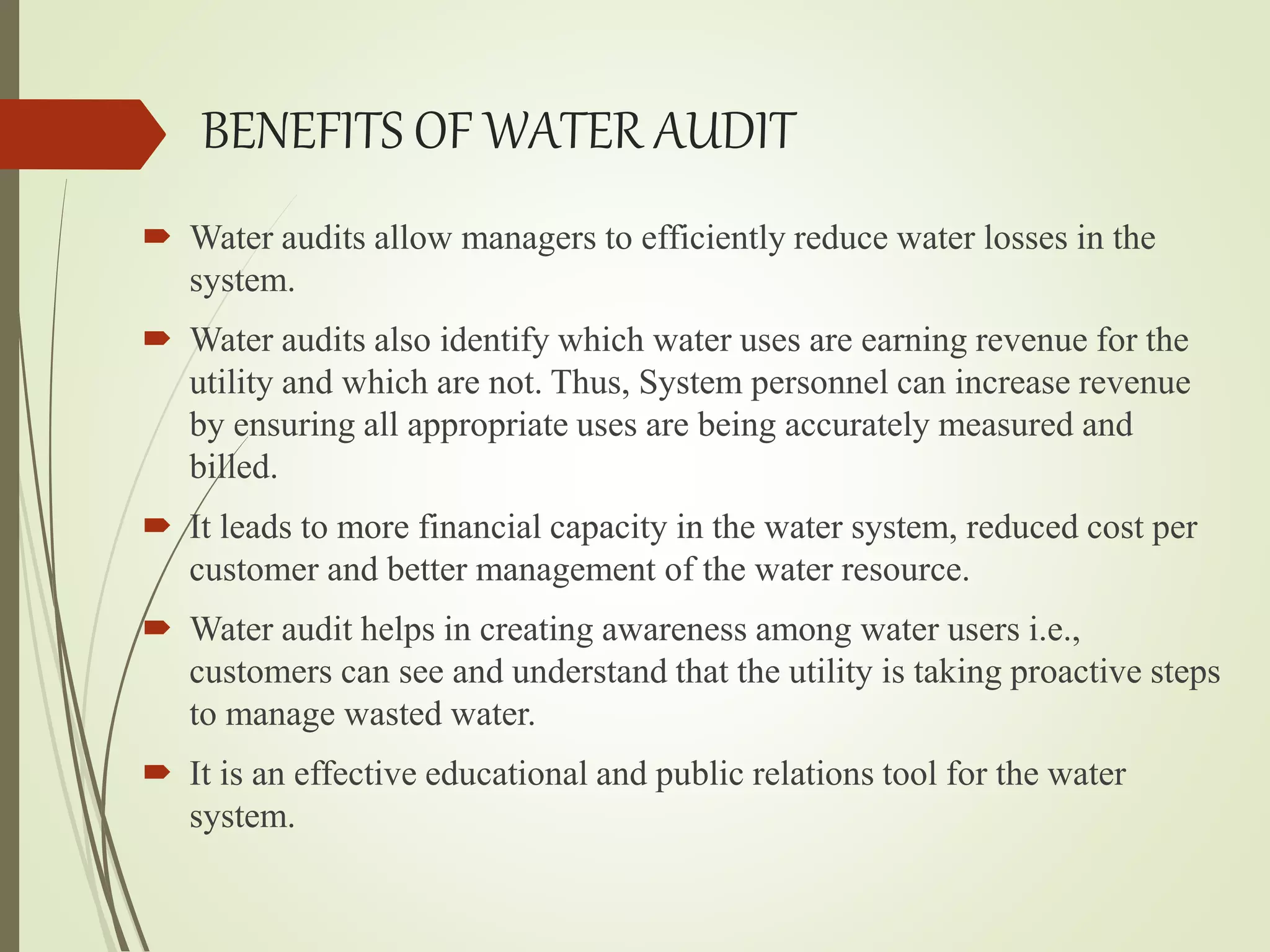 WATER AUDIT | PPTX