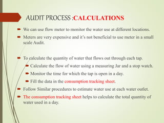 WATER AUDIT | PPTX