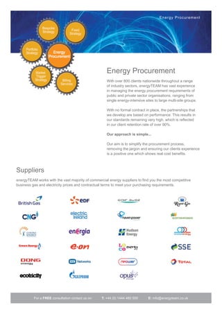 energyTEAM Energy Procurement Brochure | PDF