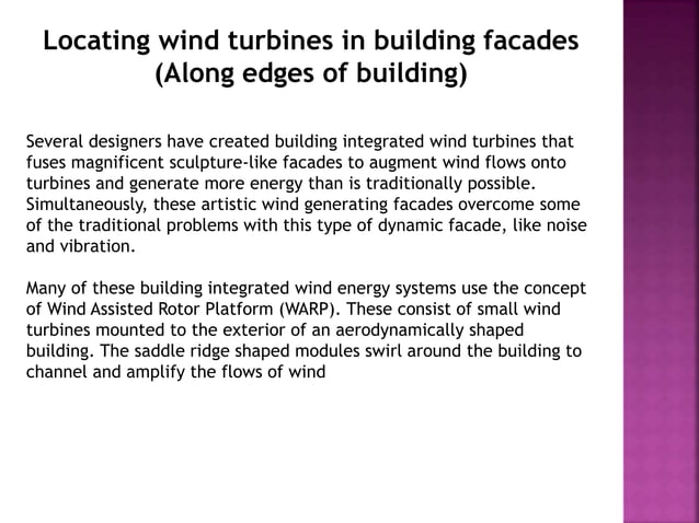 Energy producing buildings | PPT