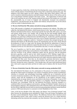 ENERGY PRODUCTION AND CONSUMPTION FROM PREHISTORY TO THE CONTEMPORARY ...