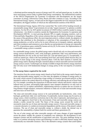 ENERGY PRODUCTION AND CONSUMPTION FROM PREHISTORY TO THE CONTEMPORARY ...