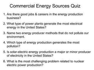 Commercial Electricity Production | PPT