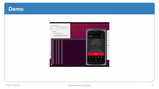 Energy profiler for android emulator | PPTX