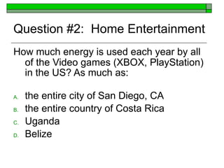 Energy Quiz | PDF