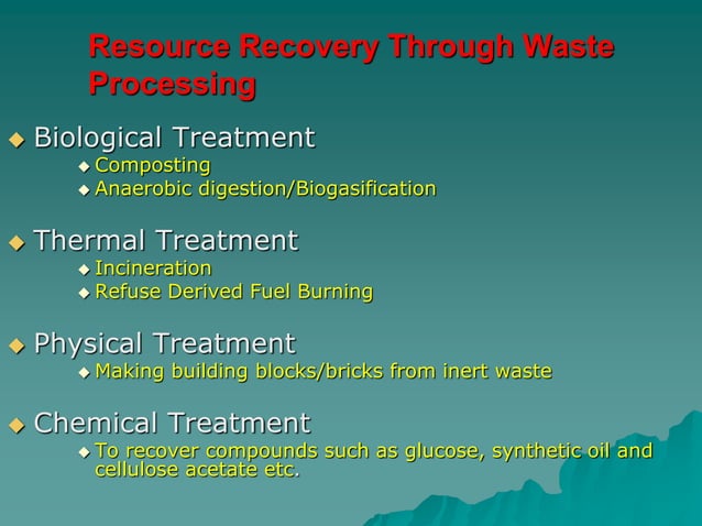 Energy recovery from municipal solid waste (WASTE-TO-ENERGY) | PPTX ...