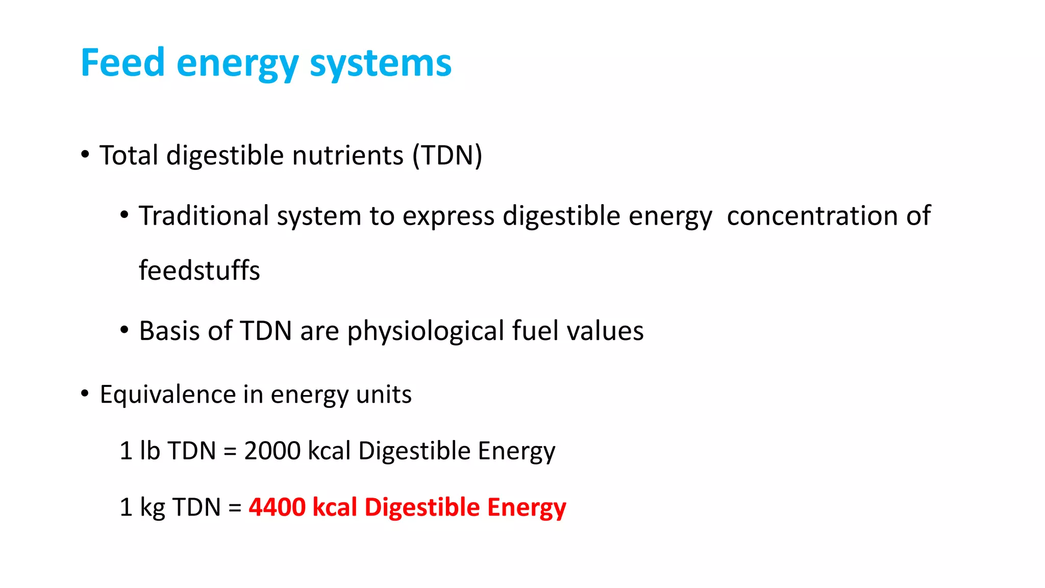 Energy requirement for maintenance, growth, pregnancy, and lactation in ...