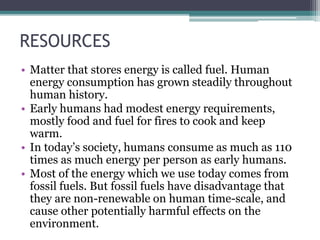 Energy resources | PPTX