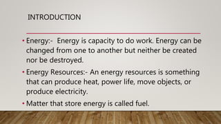 Energy resources | PPT