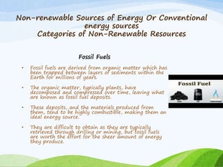 Energy resources and basis | PPTX