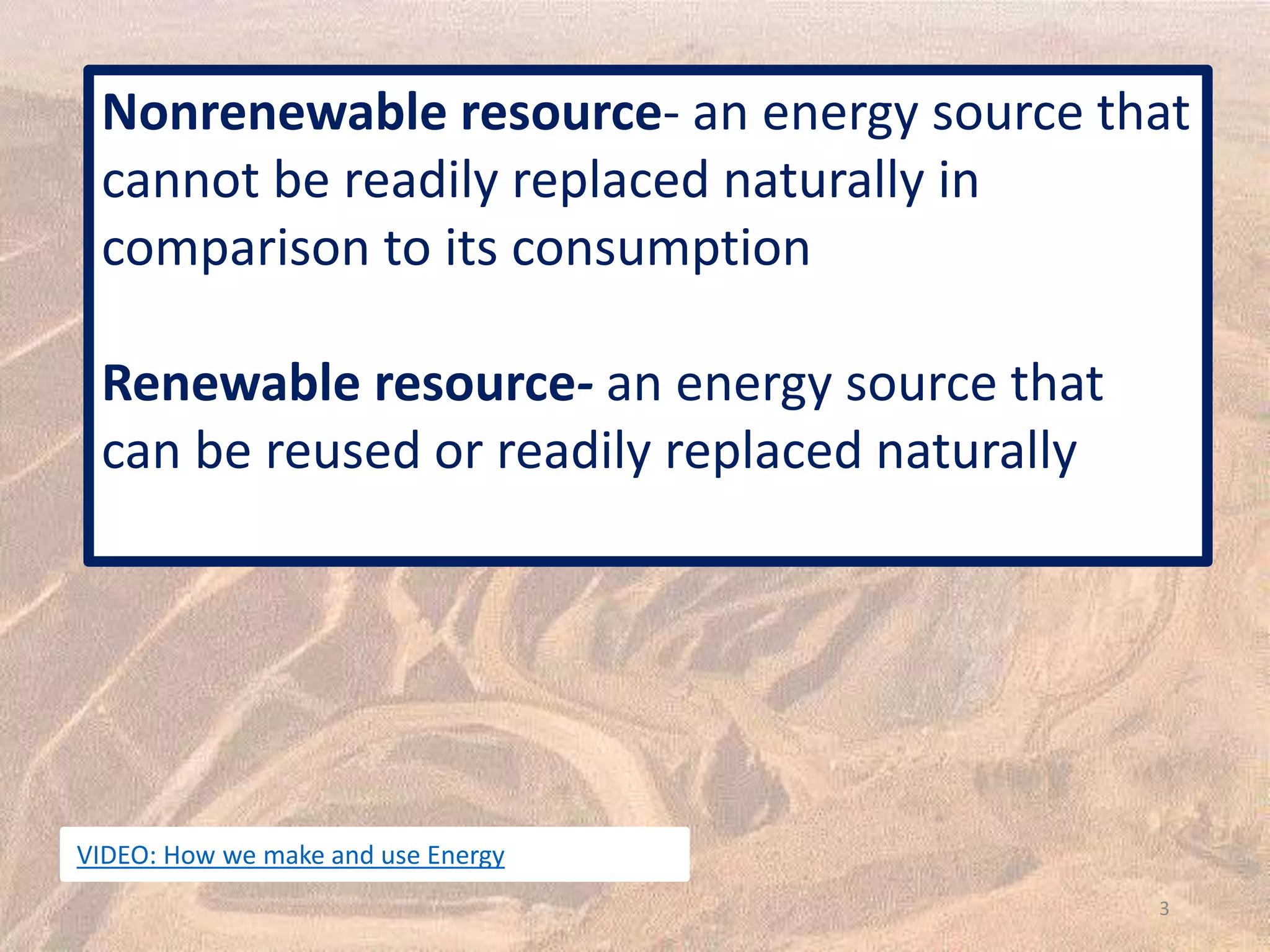 Energy Resources | PPTX | Science