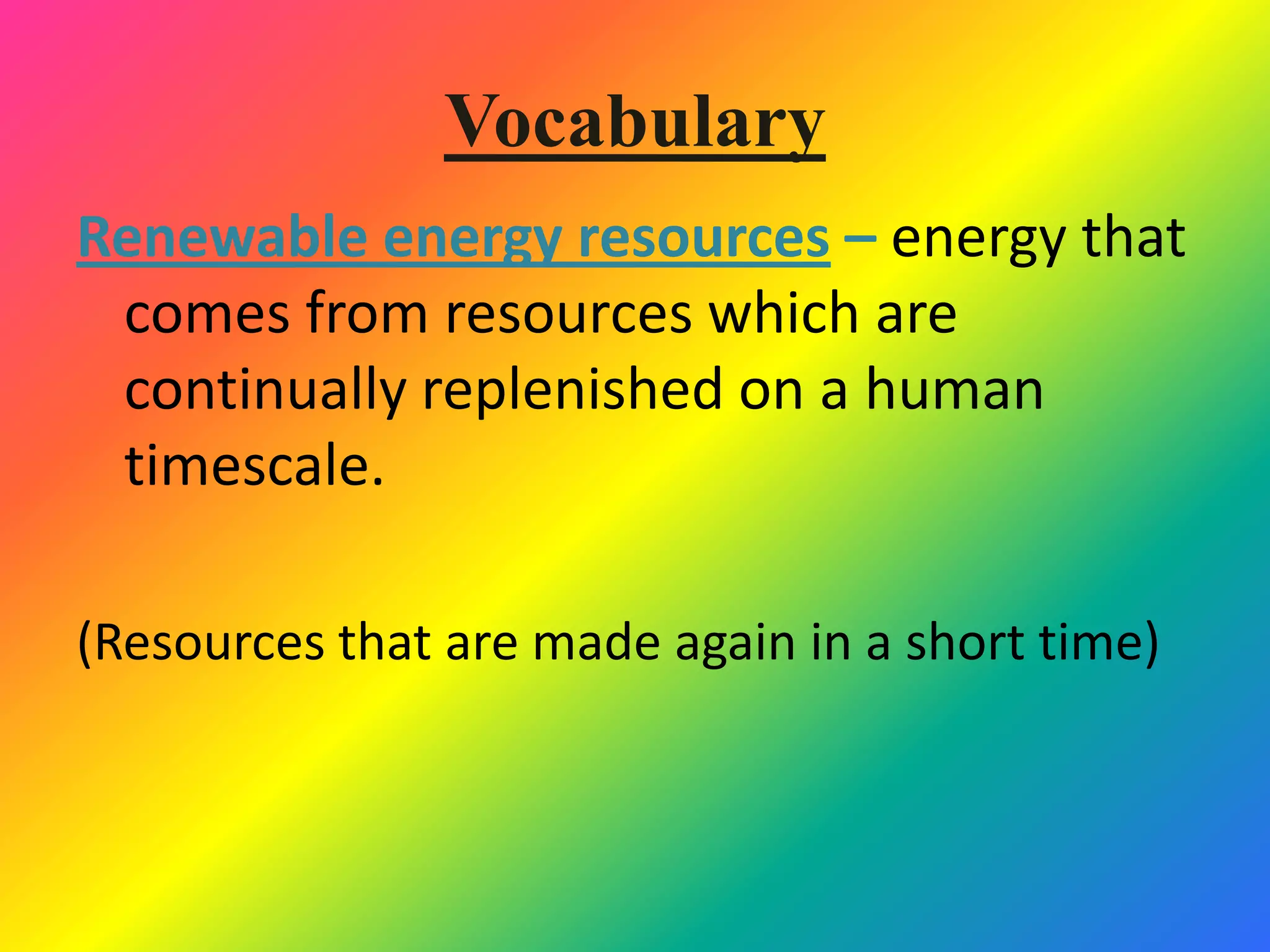 Energy resources overview | PPTX