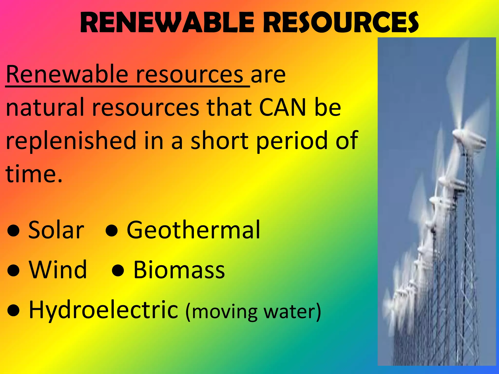 Energy resources overview | PPTX