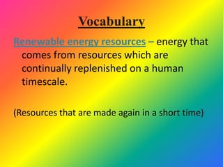 Energy resources overview | PPTX
