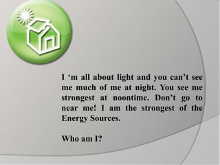 Energy riddles | PPTX