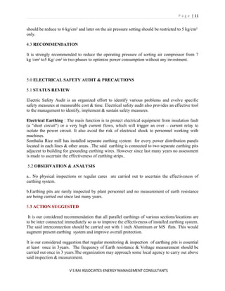Energy & safety audit of rice mill for husk based power plant for ...