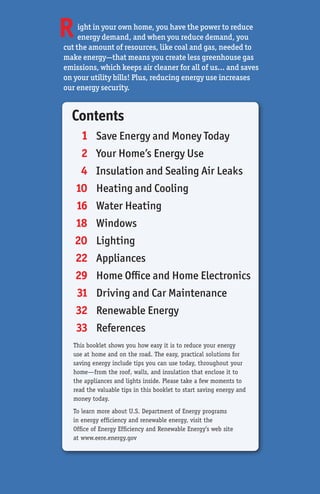 Energy Savers Booklet | PDF